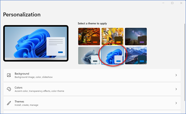 Windows Desktop Themes – Change with the Seasons – Helpful Office Tips